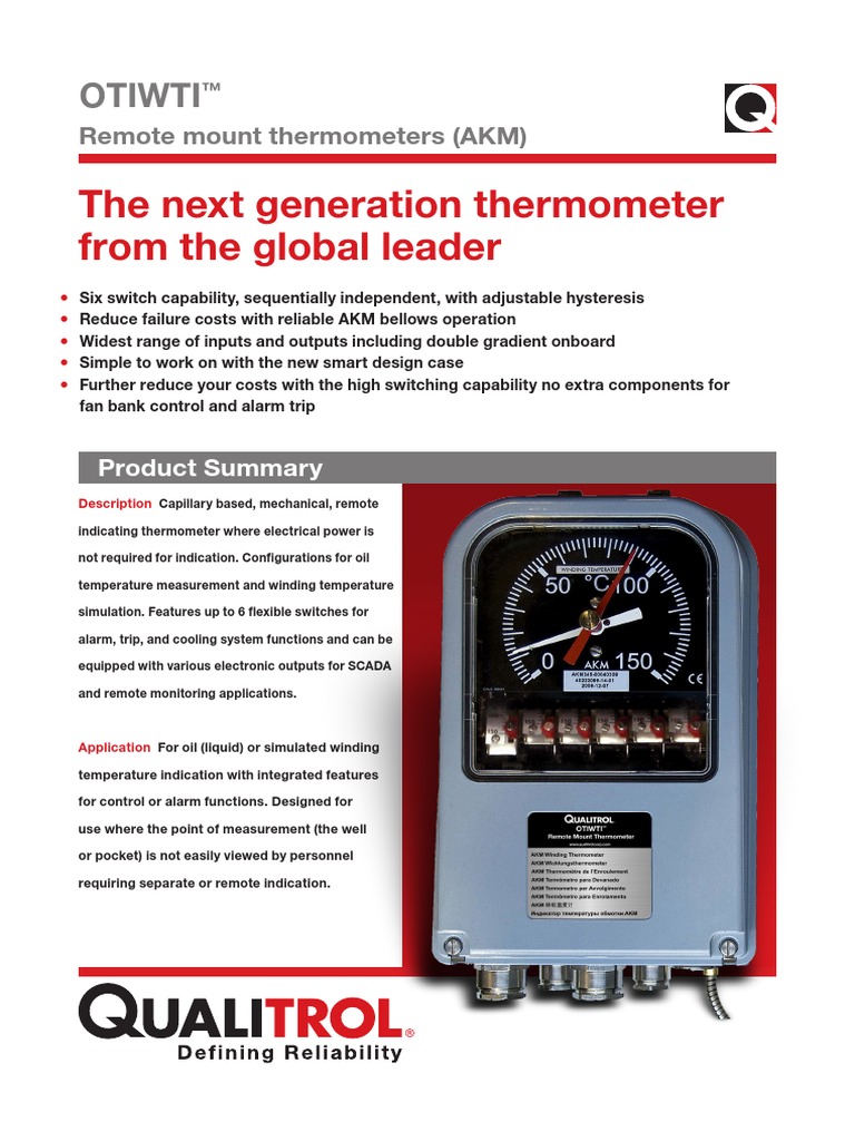 OTI + WTI Gen2 Brosura | PDF | Switch | Thermometer