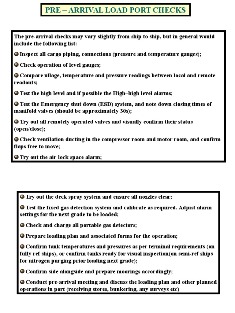 Pre-Arrival Load Checks and Load Plan | PDF | Transport | Nature