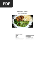Proposal Usaha Mie Ayam Go ARISSSS | PDF