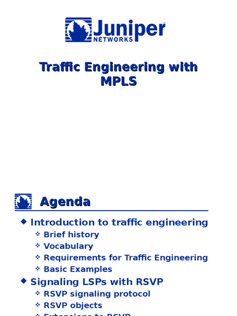 CCIE Traffic Engineering With MPLS-Juniper | PDF | Multiprotocol Label Switching | Networking