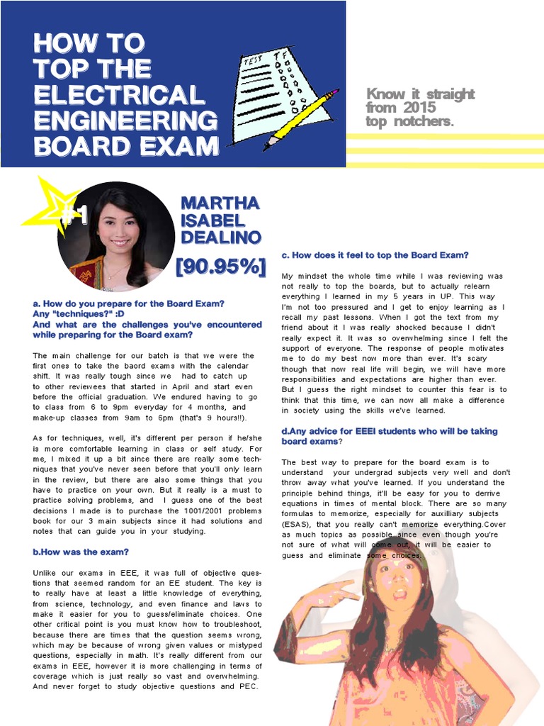 How To Top The EE Board Exam 2015 | PDF | Test (Assessment)