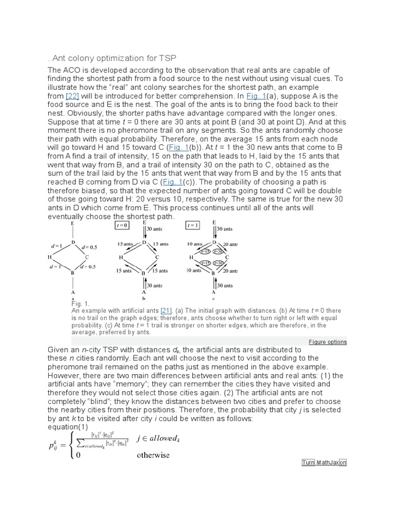 Ant Colony Optimization For TSP: Figure Options | PDF | Theoretical Computer Science | Applied ...