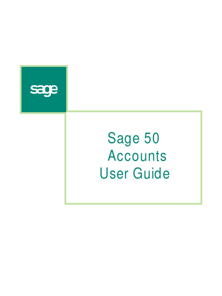 Sage 50 Accounts User Guide | PDF | Invoice | Financial Transaction