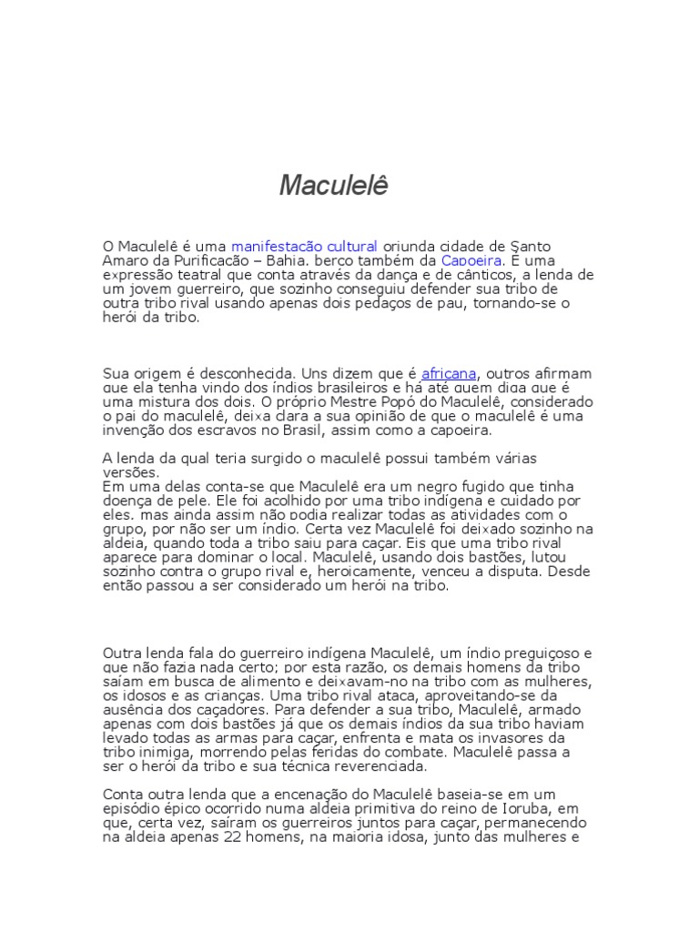Maculelê | PDF
