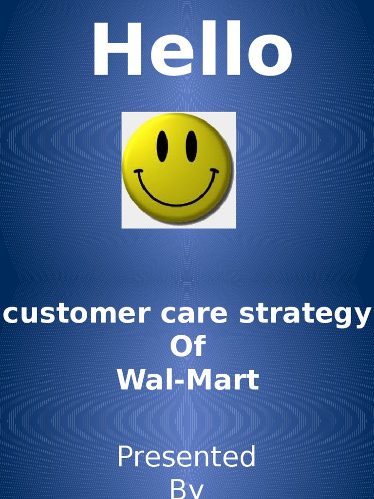 Customer Care Strategy of Wal-Mart | PDF