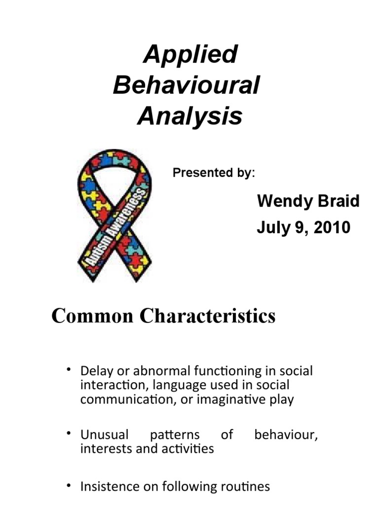 Autism Jig Saw-ABA Print | PDF | Autism Spectrum | Behavior