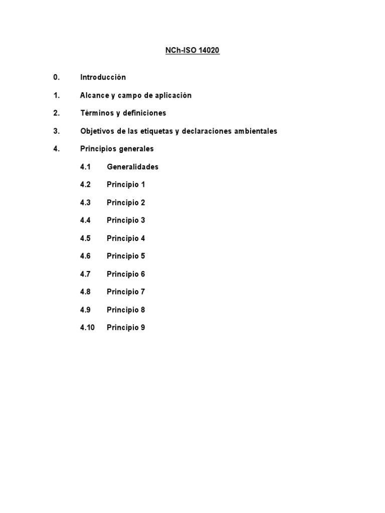NCh-IsO 14020. Etiquetas y Declaraciones Ambientales | PDF | Evaluación ...