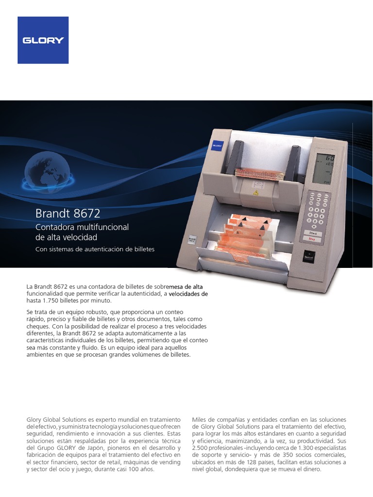 Brandt 8672 - Datasheet - ES - April 2013 PDF | PDF | Billete de banco ...