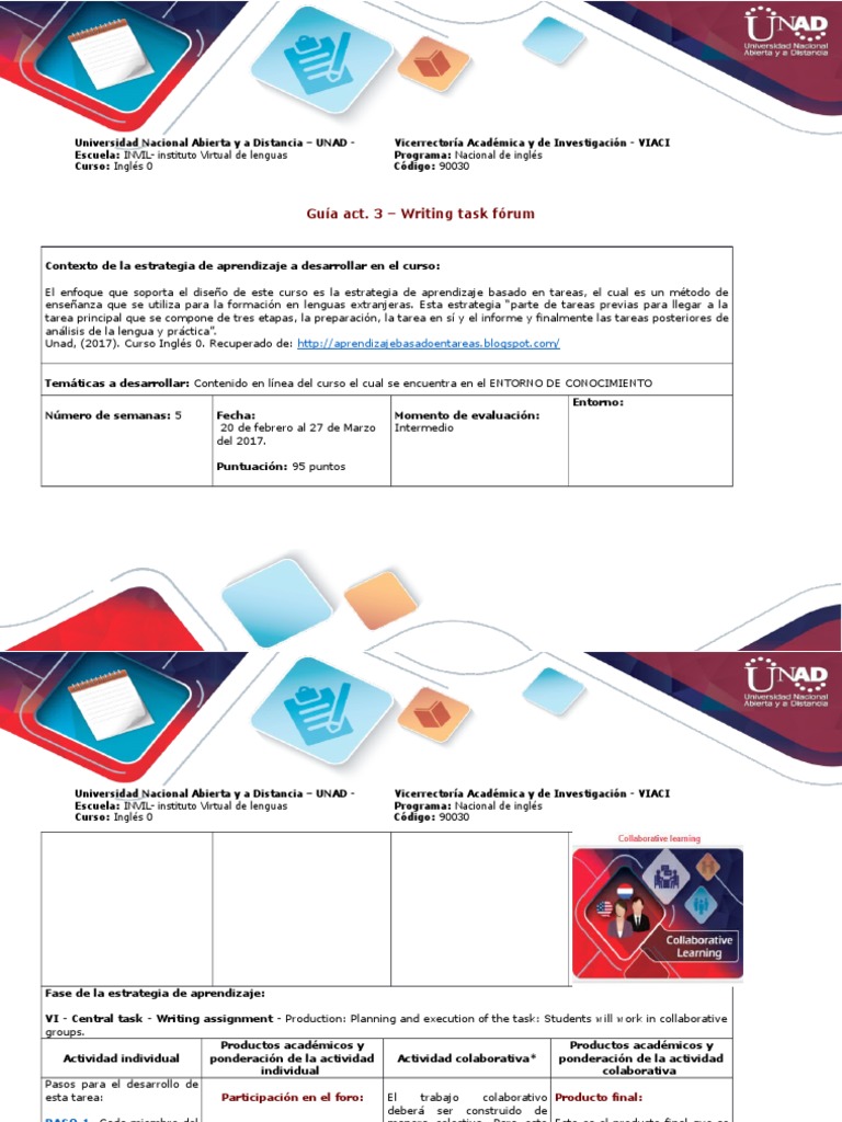 Guía de Tarea de Escritura Inglés 0 | PDF | Traducciones | Evidencia