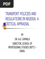 National Transport Policy | PDF | Public Transport | Transport