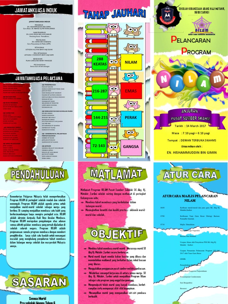 Buku Program Pelancaran Nilam 2017 | PDF