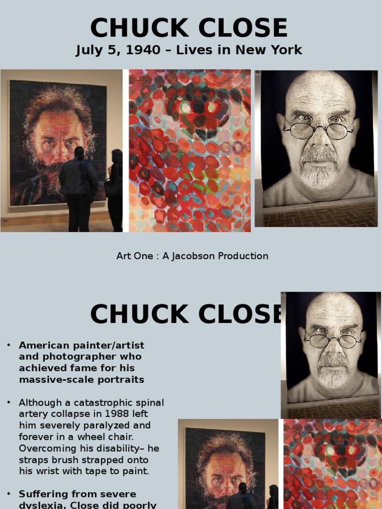 Chuck Close Grid Drawing | PDF | Communication Design | Art Media