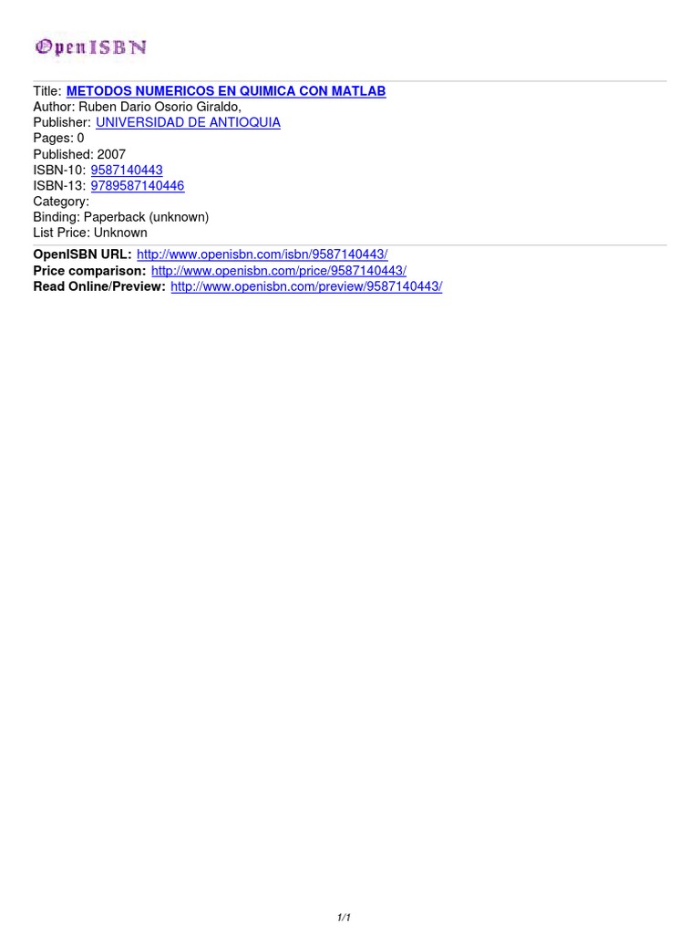 Metodos Numericos Matlab | PDF