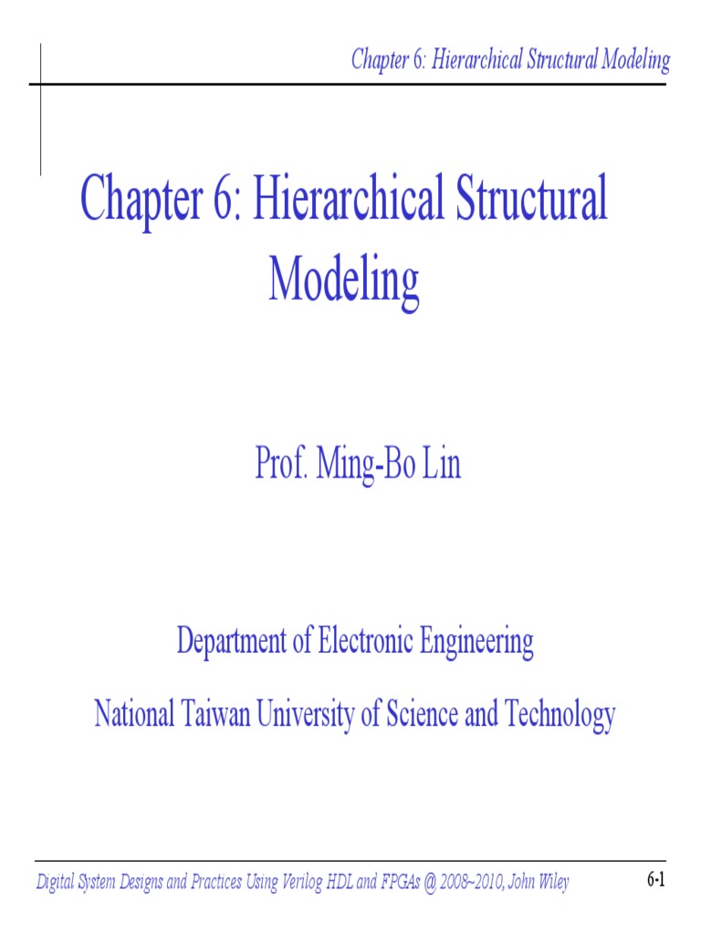 LN 06 Hierarchical Modeling | PDF | Hardware Description Language ...