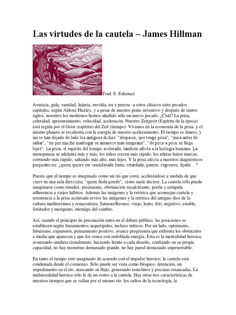 Las virtudes de la cautela y la precaución | PDF