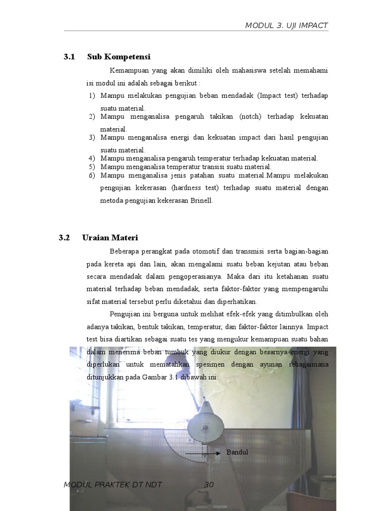 Uji Impact: Metode dan Analisis Energi | PDF