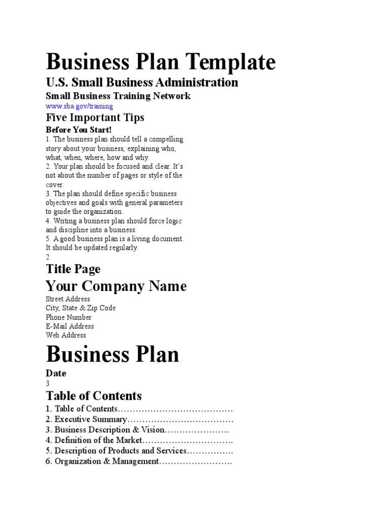Essential Business Plan Template | PDF | Business