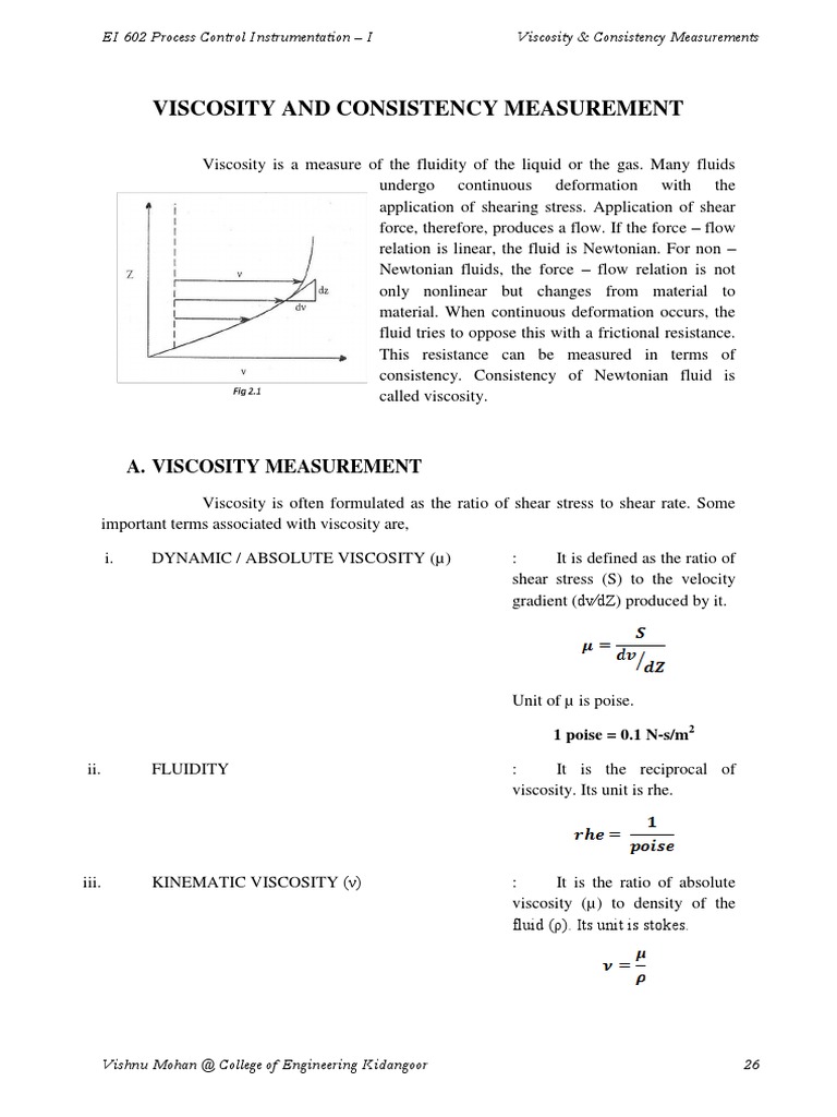 Viscosity Consistency | PDF