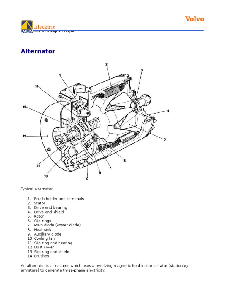 Alternator Volvo _Knowledge | Rectifier | Diode