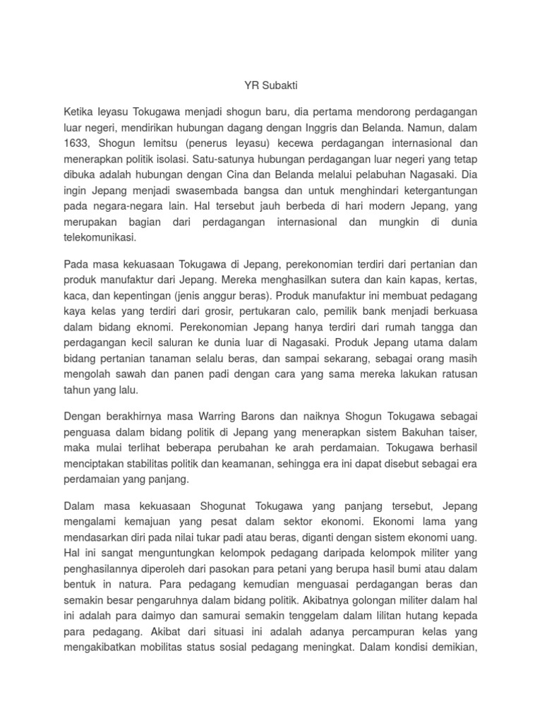 YR Subakti | PDF | Perjalanan | Sejarah