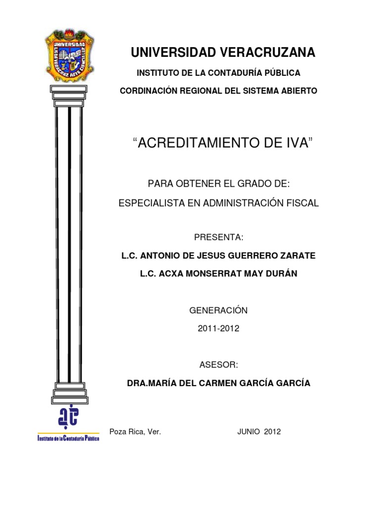 Iva Acreditable | PDF | Impuestos | Impuesto al valor agregado