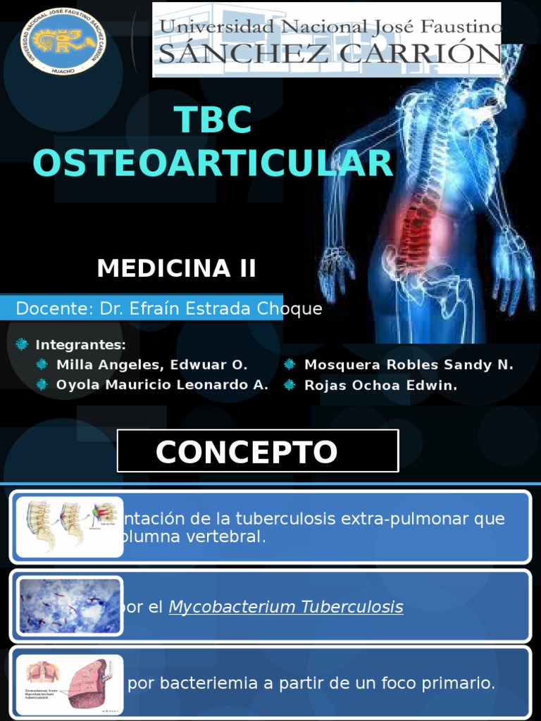 TBC Osteoarticular | PDF | Tuberculosis | Vértebra