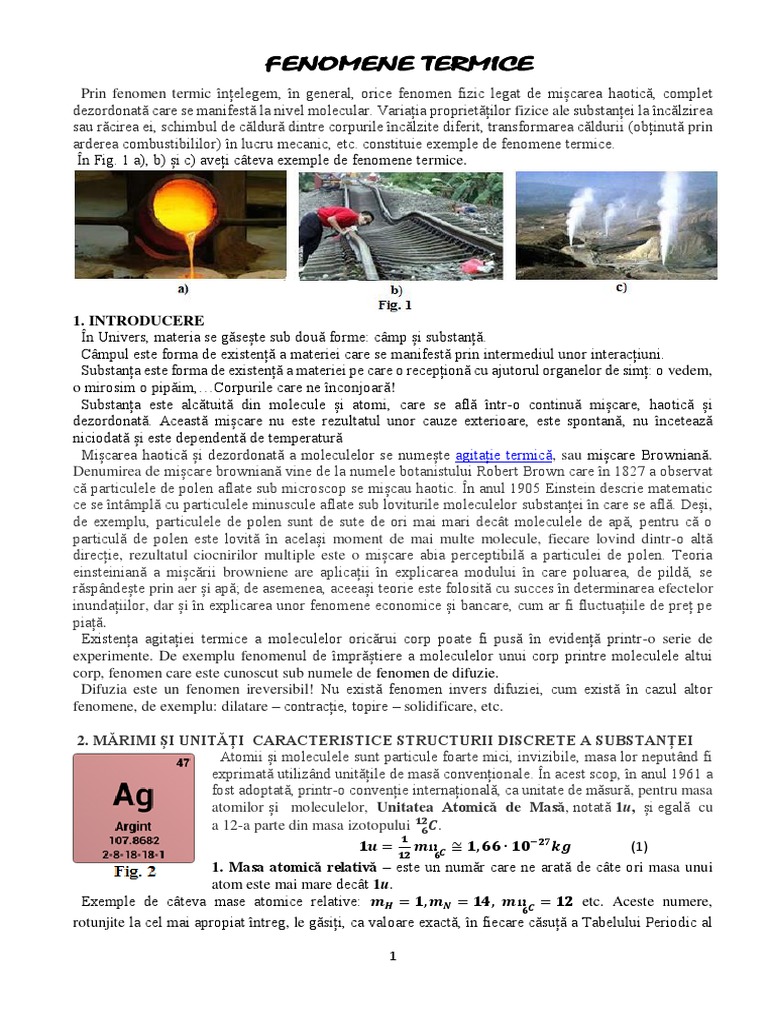 Fenomene Termice | PDF