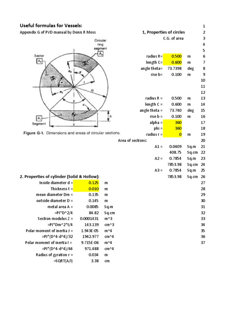 Cal Vessel Property | PDF | Area | Elementary Mathematics