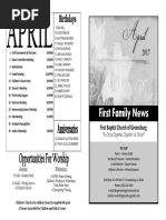 Emphasis For The Month Uccp | PDF | Liturgical Calendar | Worship