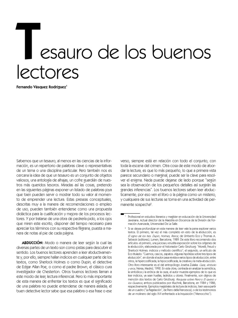 Tesauro | PDF | Diccionario | Lectura (proceso)