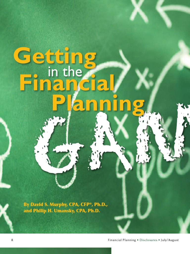Getting in The Financial Planning Game | PDF | Certified Public ...
