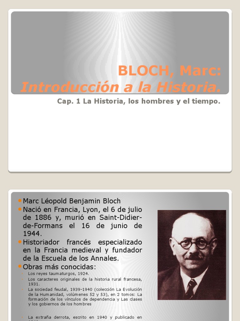 Bloch, Marc | PDF | Historiografía | Science