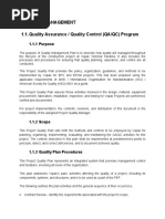 Construction Project Quality Plan SAMPLE | PDF | Quality Assurance | Audit
