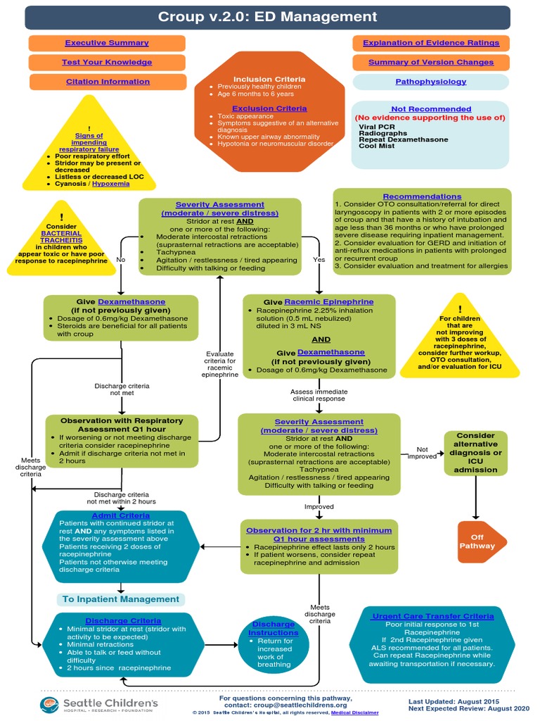 Croup Pathway.pdf | Health Care | Public Health