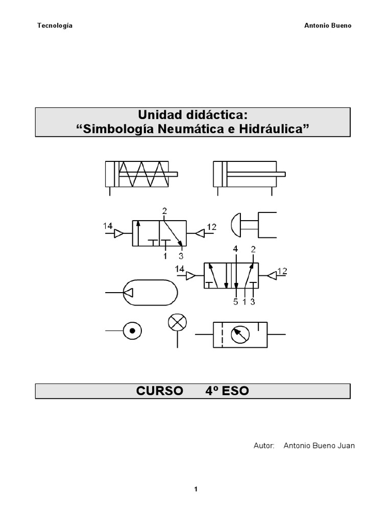 simbologia hidráulica ISO 1219.pdf | Pneumatics | Pump