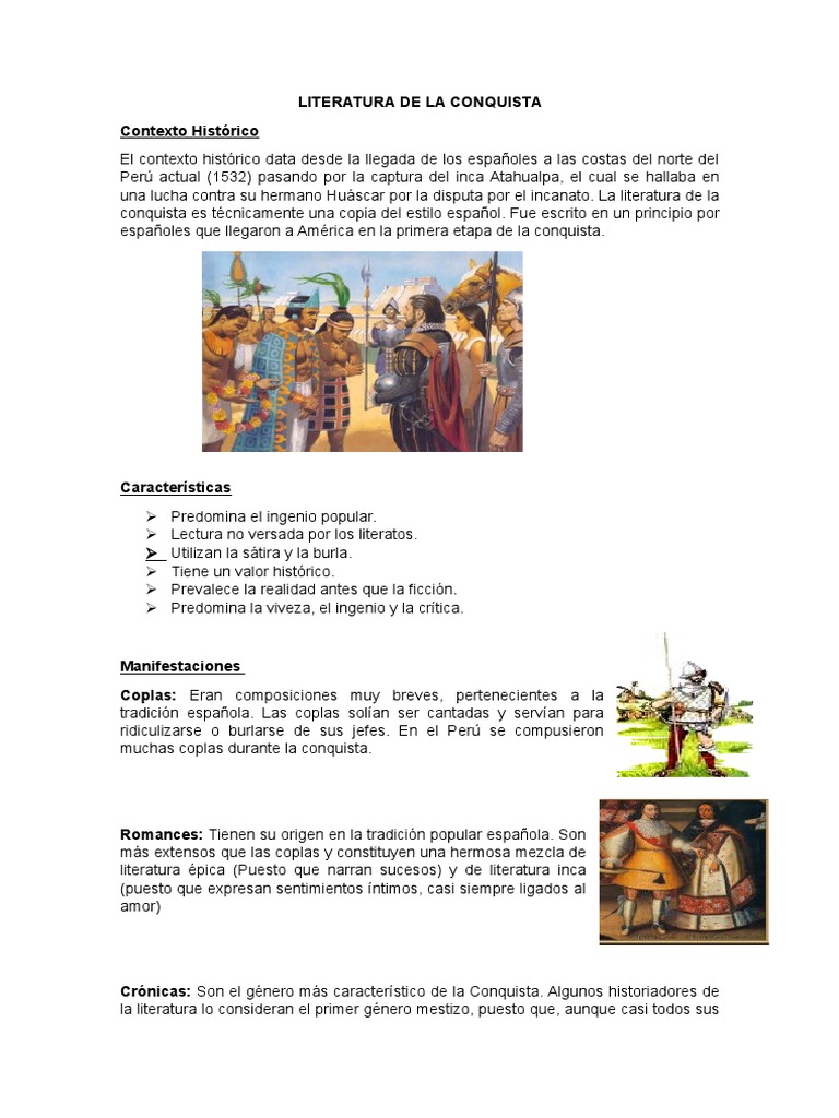 Literatura de La Conquista | PDF | Propiedades del agua | Enlace químico