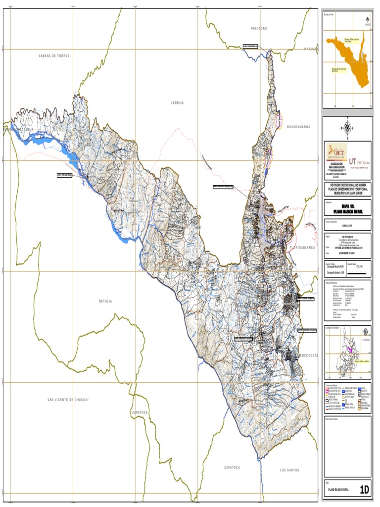 D Mapa 1d Plano Basico Rural | PDF