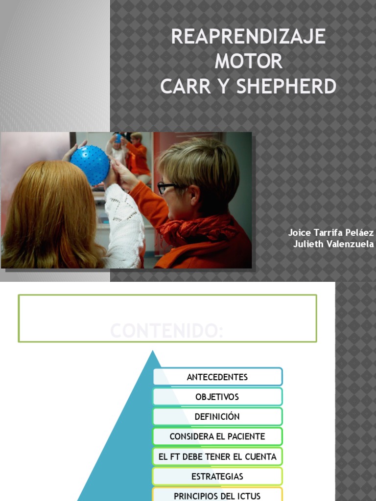 Reaprendizaje motor Carr y Shepherd | PDF | Aprendizaje | Sicología