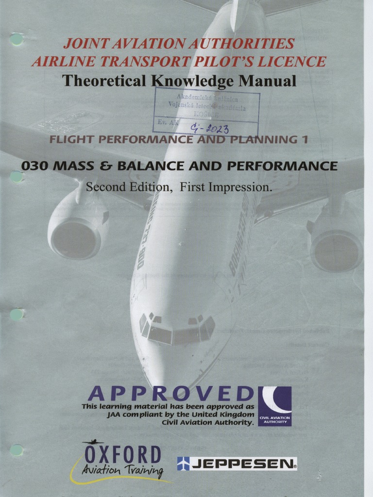 JAA ATPL BOOK 6 - Oxford Aviation - Jeppesen - Mass & Balance and Performance PDF | PDF