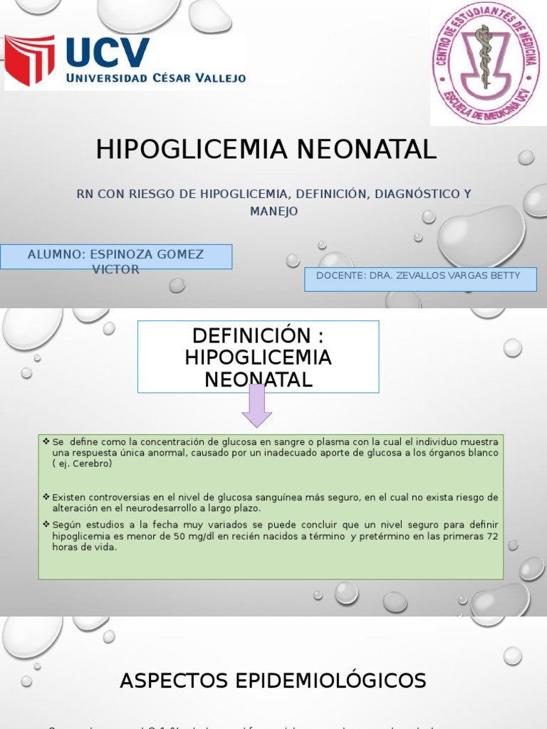 Hipoglicemia Neonatal | PDF | Hipoglucemia | Infantes