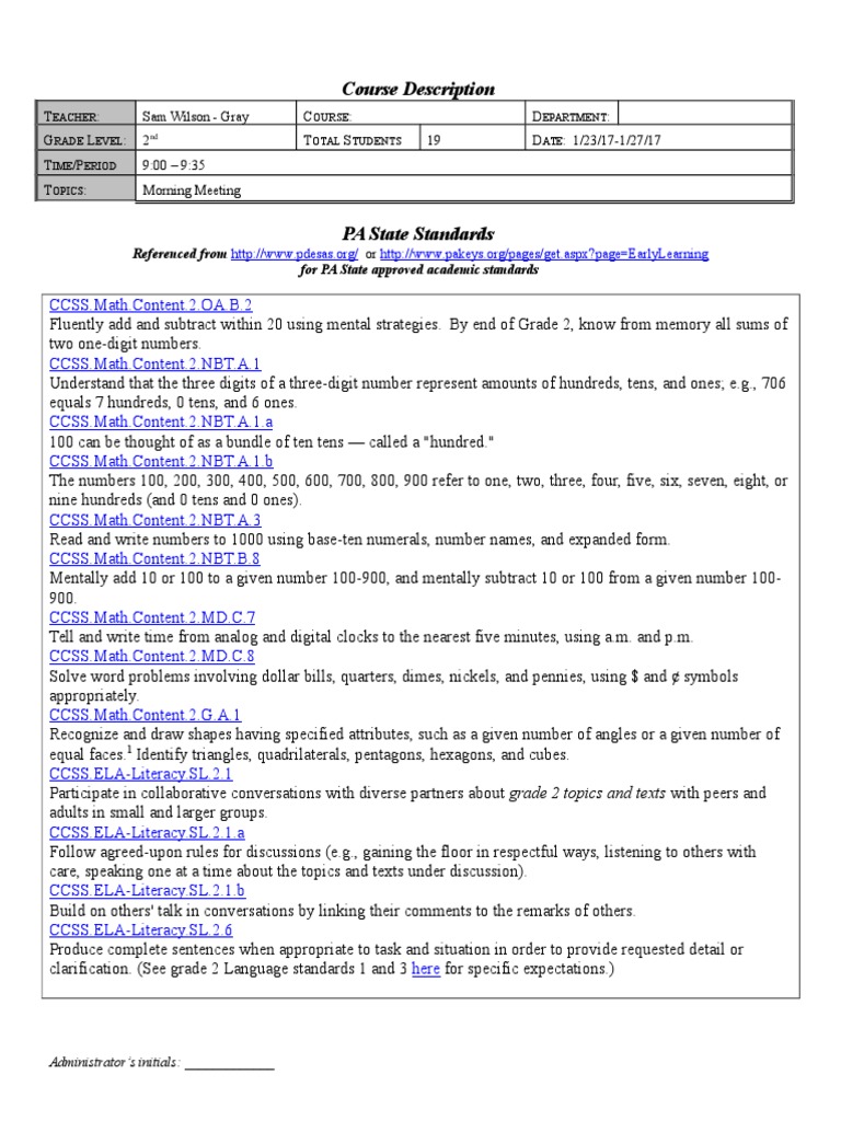 morning meeting lesson plan | Teachers | Educational Assessment