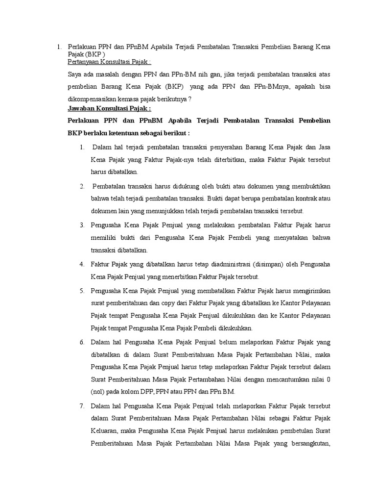 Soal PPN Dan PPNBM | PDF