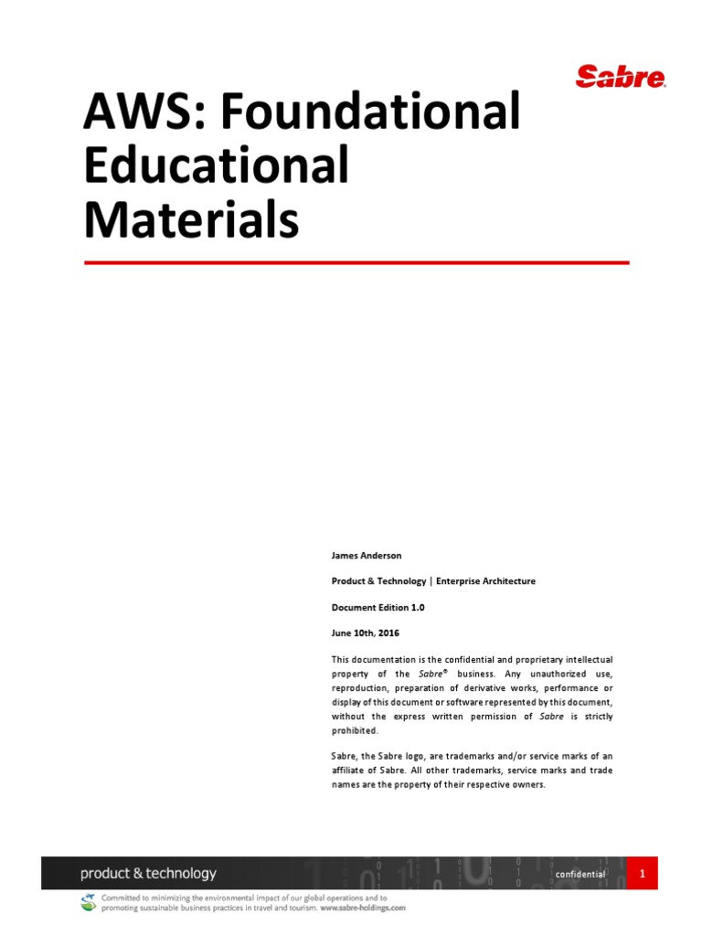 0 AWS - Foundational.educational - Materials | PDF | Amazon Web ...