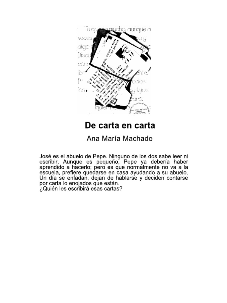 Libro de Carta en Carta Ana Maria Machado