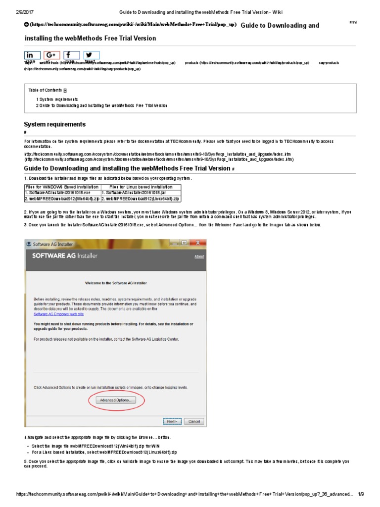 webMethods Free Trial Installation Guide | PDF | Library (Computing ...