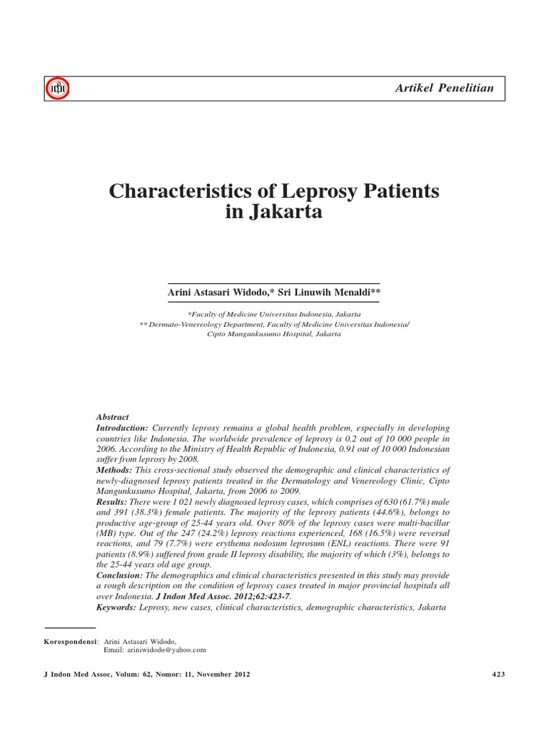 Morbus Hansen 2 PDF | PDF | Leprosy | Diseases And Disorders