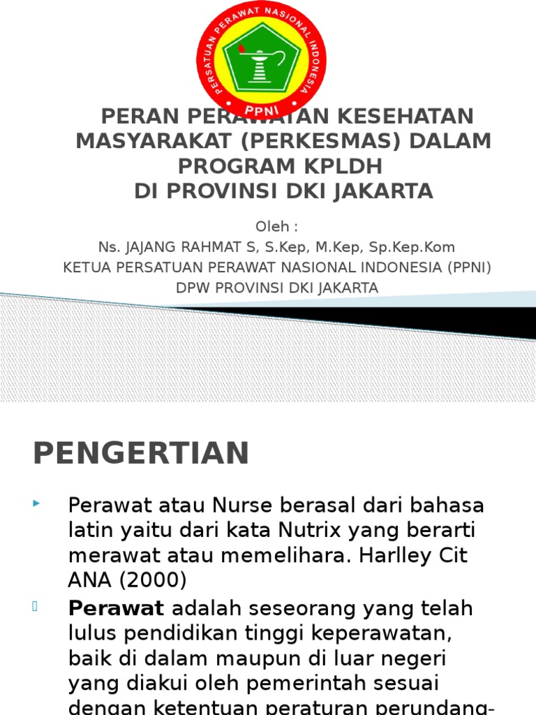 Peran Perkesmas Dalam KPLDH | PDF