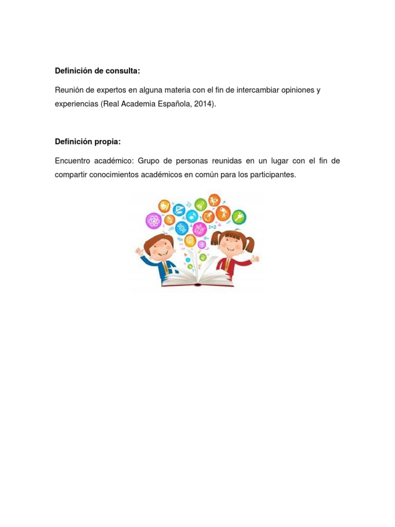 Definición "Encuentro Académico" | PDF | Escuelas | Educación avanzada