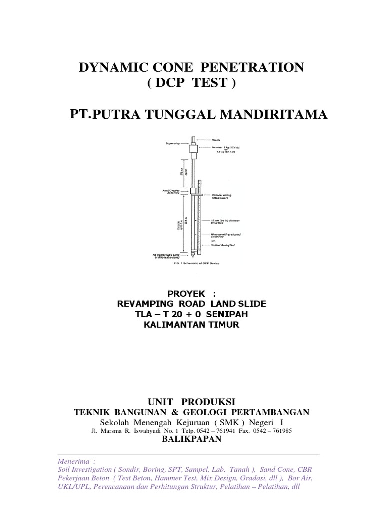 Investigasi Tanah untuk Revamping Jalan | PDF
