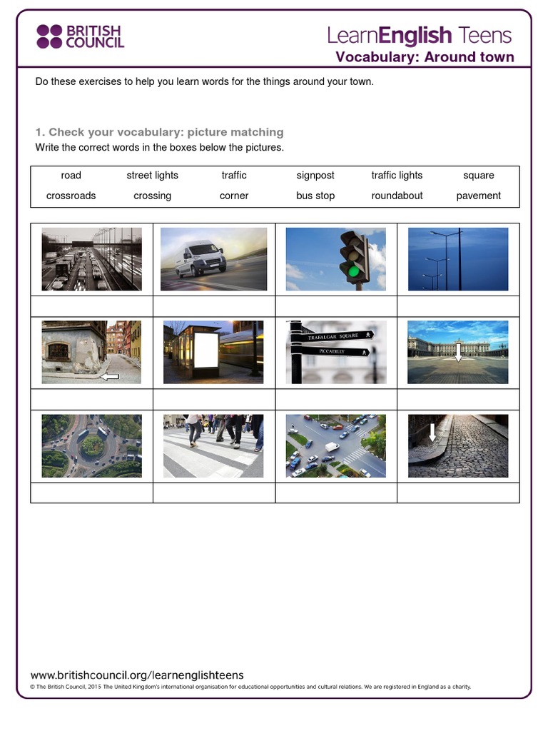 Around Town - Exercises | PDF